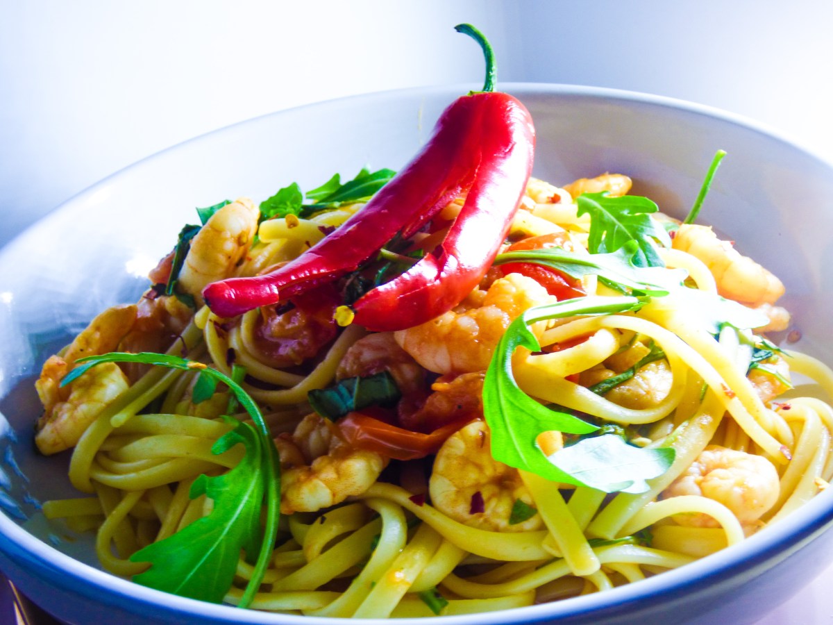 Prawn, Chilli & Rocket Pasta